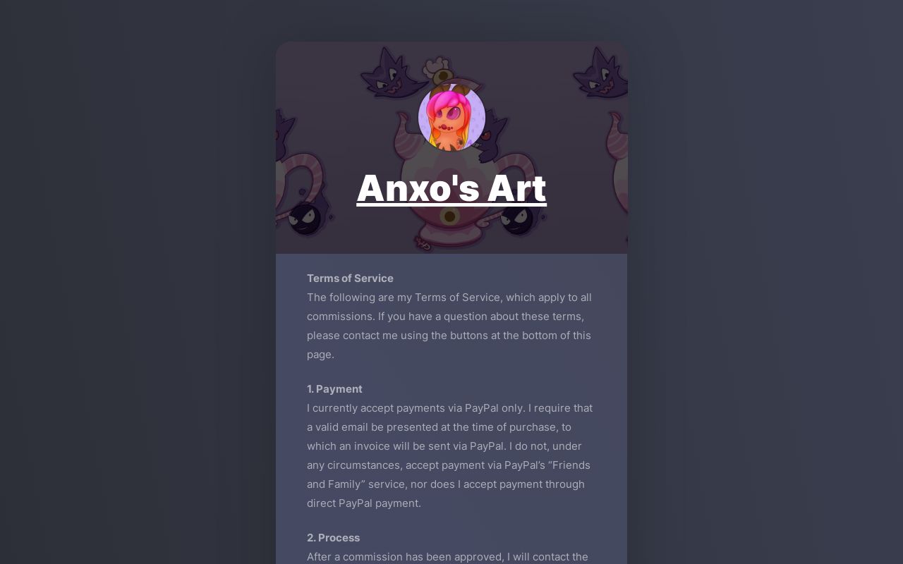 Anxo's Art ToS